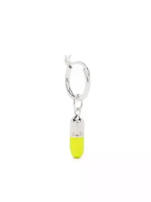 TRUE ROCKS Mini Pill Hoop Earring - Silver