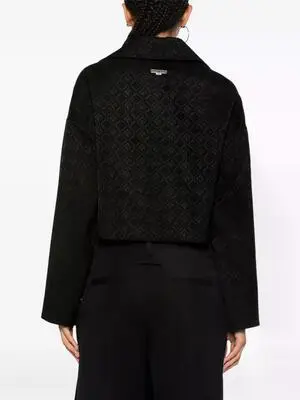 MARINE SERRE Moonogram Jacquard Cropped Top
