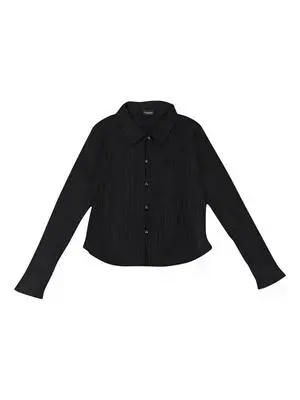 Callipygian Ribbed Cardigan With Button Fastening