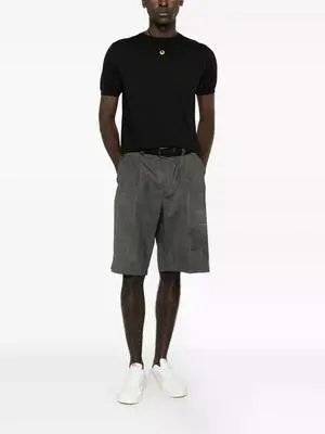 KANGRA Fine-ribbed T-shirt - Black