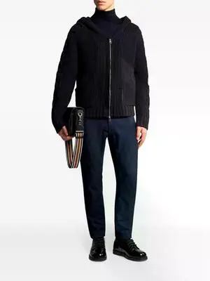 Etro Cable Knit Zip-up Hoodie