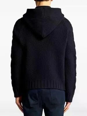 Etro Cable Knit Zip-up Hoodie