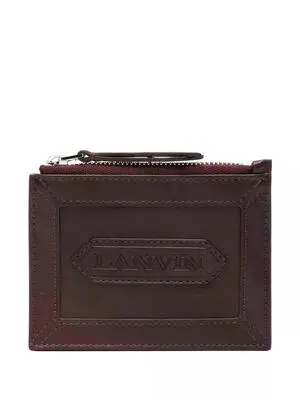 LANVIN Logo-patch Wallet - Red