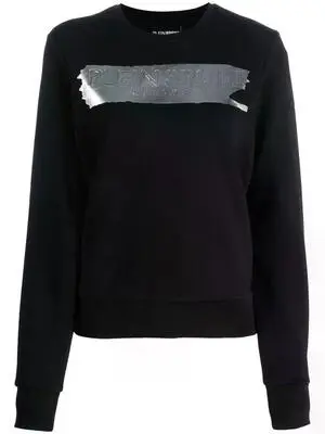 PLEIN SPORT Metallic-logo Cotton Sweatshirt