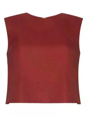 Adam Lippes Sleeveless Round Neck Top