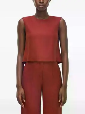 Adam Lippes Sleeveless Round Neck Top