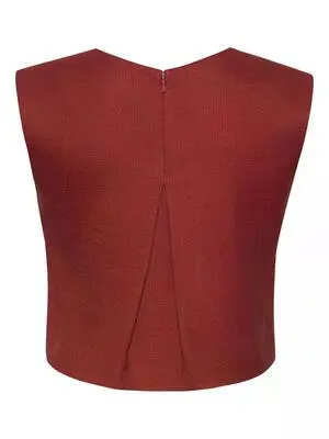 Adam Lippes Sleeveless Round Neck Top