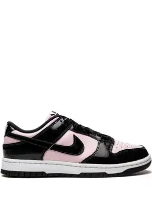 Nike Dunk Low Black Patent Sneakers - Pink