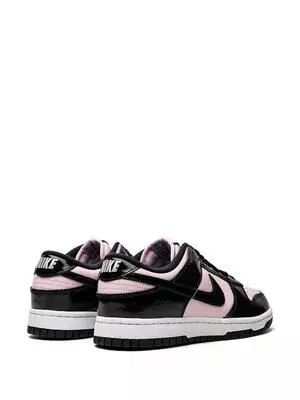 Nike Dunk Low Black Patent Sneakers - Pink