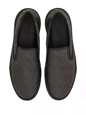 FERRAGAMO Gancini-jacquard Sneakers