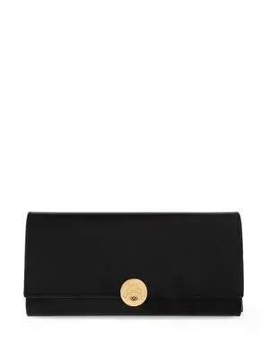 Loewe Logo-plaque Leather Wallet - Black