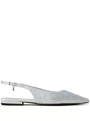 TWINSET Rhinestone-embellished Slingback Ballet Flats