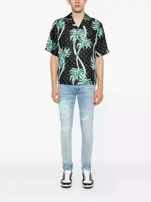 Amiri Varsity Logo Skinny Jeans