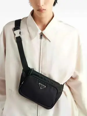 Prada Logo-appliqué Re-nylon Belt Bag