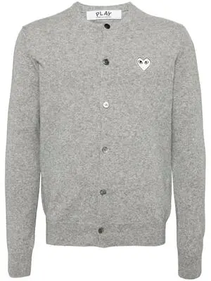 Play Comme Des Garcon Wool Cardigan