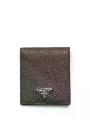 Prada Leather Wallet Grey