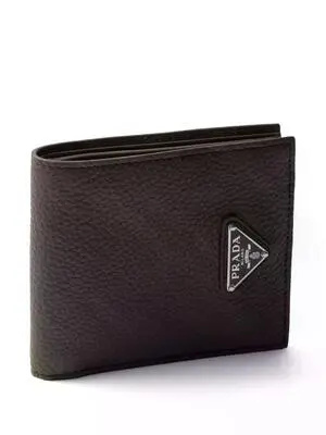 Prada Leather Wallet - Grey