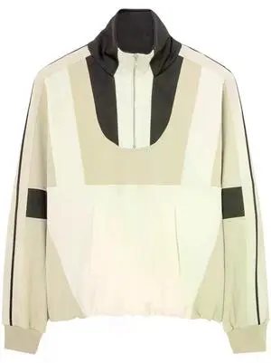 Palm Angels Paneled Half-zip Jacket - Neutrals