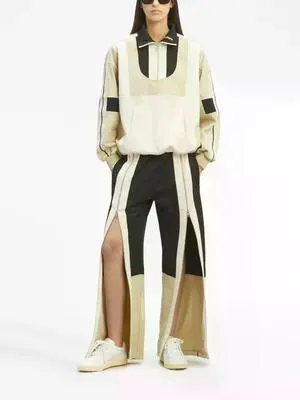 Palm Angels Paneled Half-zip Jacket