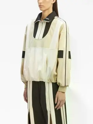 Palm Angels Paneled Half-zip Jacket