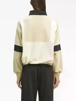 Palm Angels Paneled Half-zip Jacket