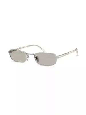 Prada Rectangle-frame Sunglasses - Silver