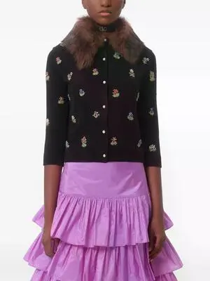 Valentino Garavani Embellished Wool Cardigan