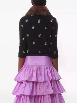 Valentino Garavani Embellished Wool Cardigan