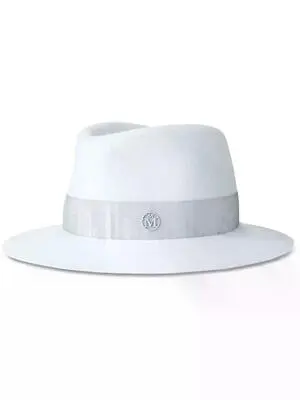MAISON MICHEL André Wool-felt Fedora Hat - Blue