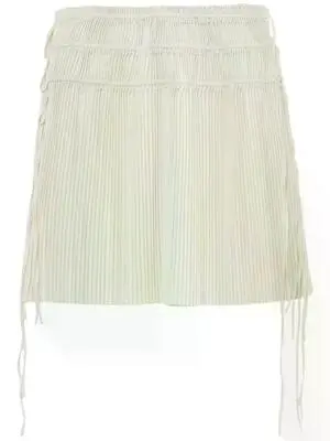 Helmut Lang Strap-detail Pleated Midi Skirt