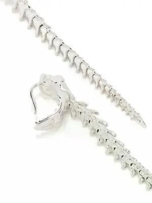 SHAUN LEANE Serpent's Trace Diamond Drop Earrings