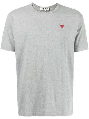 Play Comme Des Garcon Embroidered Heart T-shirt