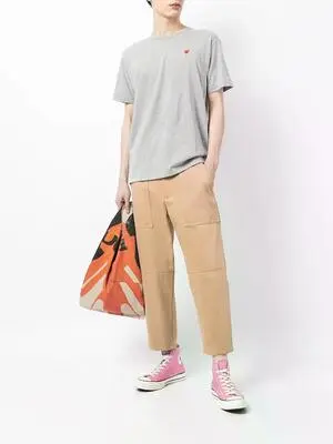 Play Comme Des Garcon Embroidered Heart T-shirt