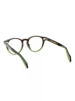 CUTLER & GROSS Round-frame Glasses - Green