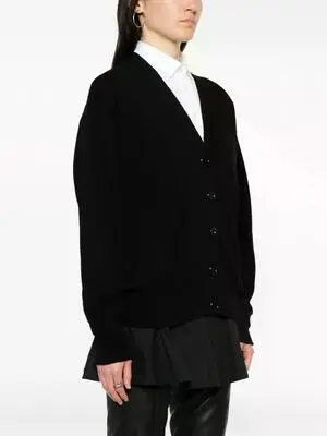 Stella McCartney Logo-embroidered Virgin Wool Cardigan