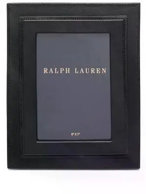 Ralph Lauren Brennan Leather Photo Frame - Black