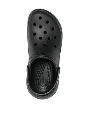 CROCS Double-platform Slingback Slides - Black