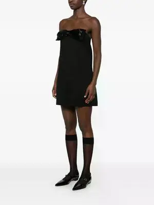 SELF-PORTRAIT Crepe Bandeau Mini Dress