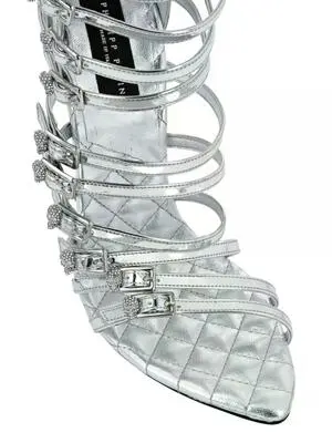 Philipp Plein Tone Stiletto Sandals With Multi-way Straps