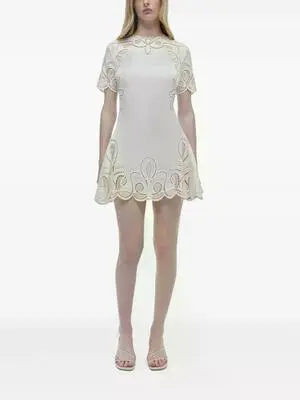 Simkhai Embroidered Mini Dress