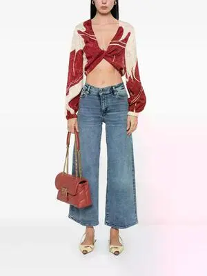 FRAME Le Pixie Slim Palazzo Jeans