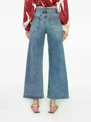 FRAME Le Pixie Slim Palazzo Jeans