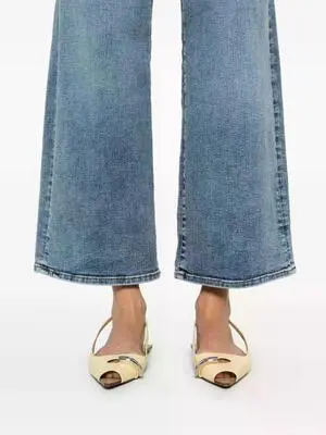 FRAME Le Pixie Slim Palazzo Jeans
