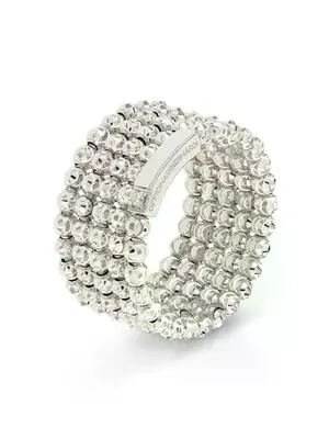 OFFICINA BERNARDI 18kt White Gold Moon Diamond Ring - Silver