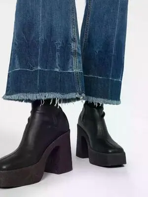 Stella McCartney Frayed-edge Cropped Jeans