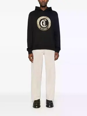 Just Cavalli Logo-appliqué Hoodie