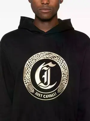 Just Cavalli Logo-appliqué Hoodie