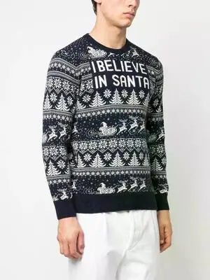 MC2 SAINT BARTH Santa Fine-knit Crew-neck Jumper