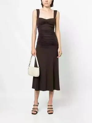 REFORMATION Suvi Ruched Midi Dress