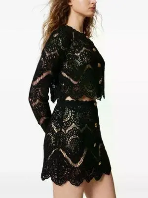 TWINSET Crochet Mini Skirt